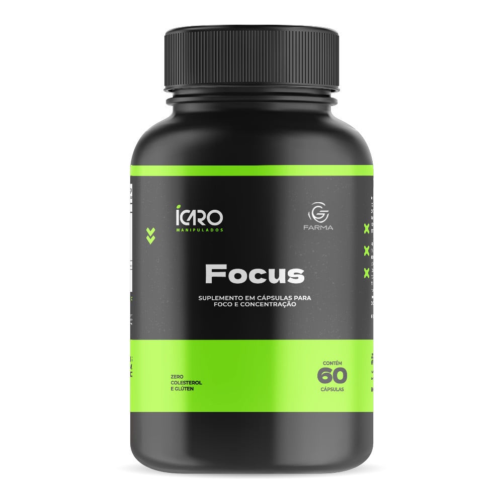 Focus 60 Cápsulas - Farmácia de Manipulação