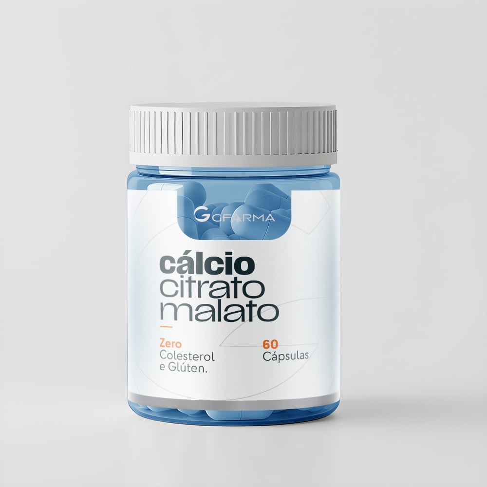Cálcio Citrato Malato 60 Cápsulas - Farmácia de Manipulação